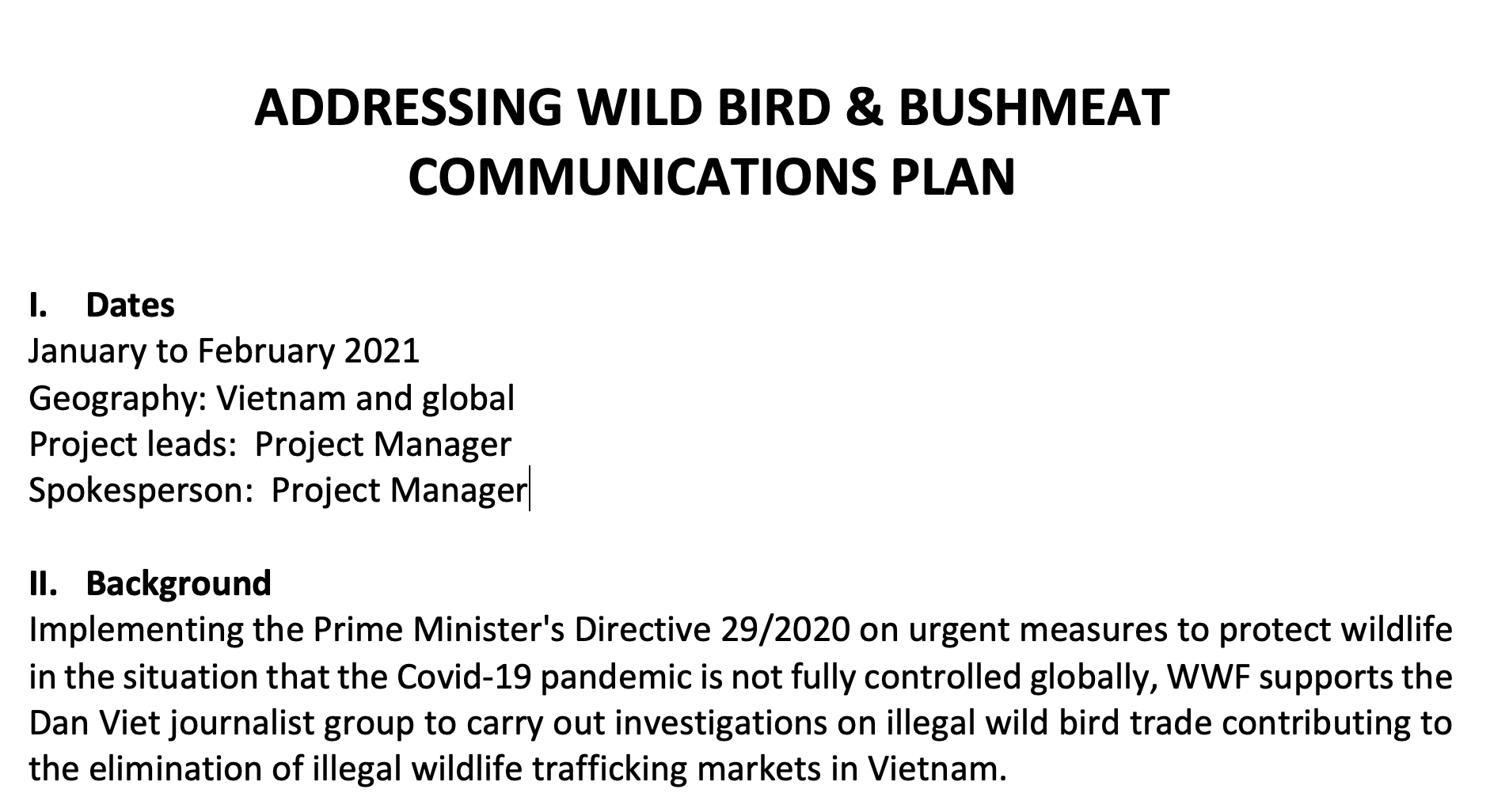 ADDRESSING-WILD-BIRD-BUSHMEAT-COMMUNICATIONS-PLAN – ngoctun.com